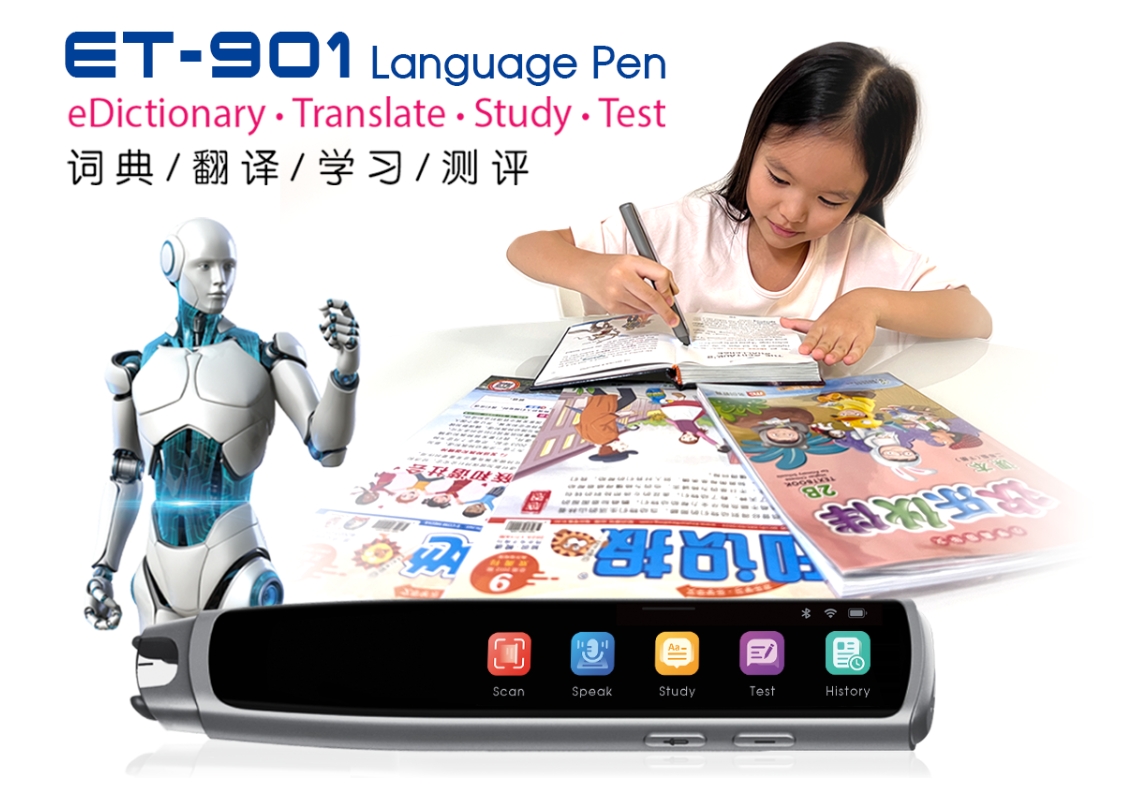 iFLYTEK ET-901 Language Pen - AI-Powered Dictionary Pen, Bilingual ...