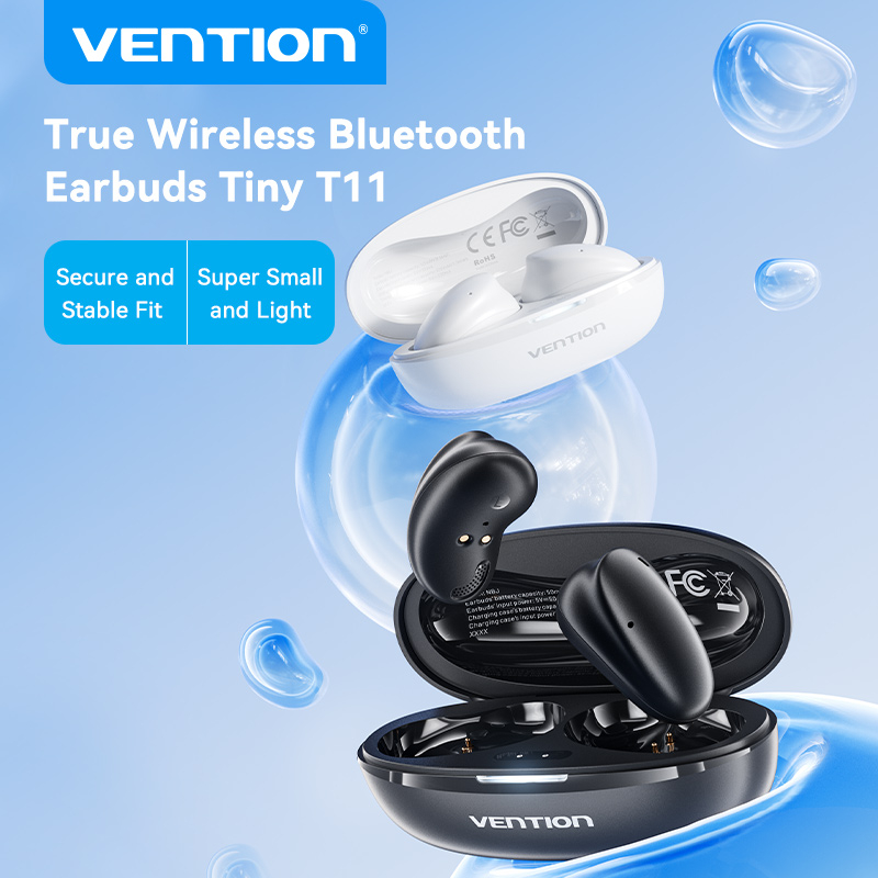 Vention Wireless Earphones Bluetooth 5.3 Headset TWS Hi-Fi Stereo ...