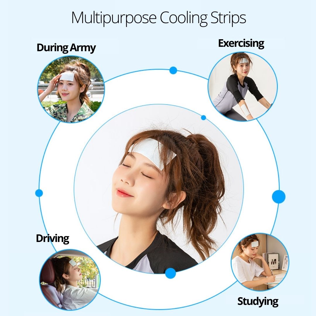 💯Cooling Gel Spray (Cool/Fever) Individual Packs Ice Cold Compress ...
