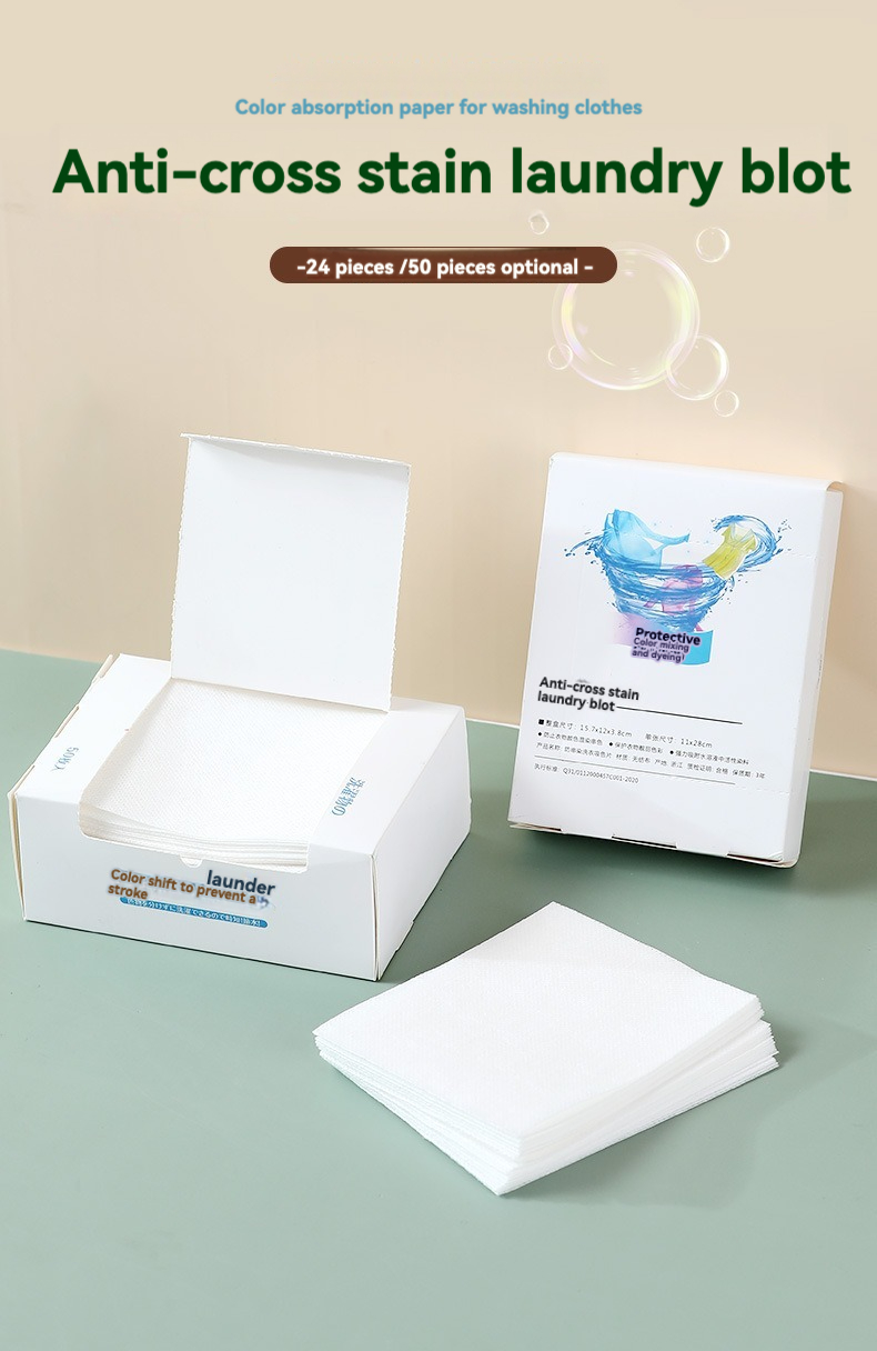 Laundry Paper Mixed Proof Color Dyeing Laundry Sheet Absorption Colour ...
