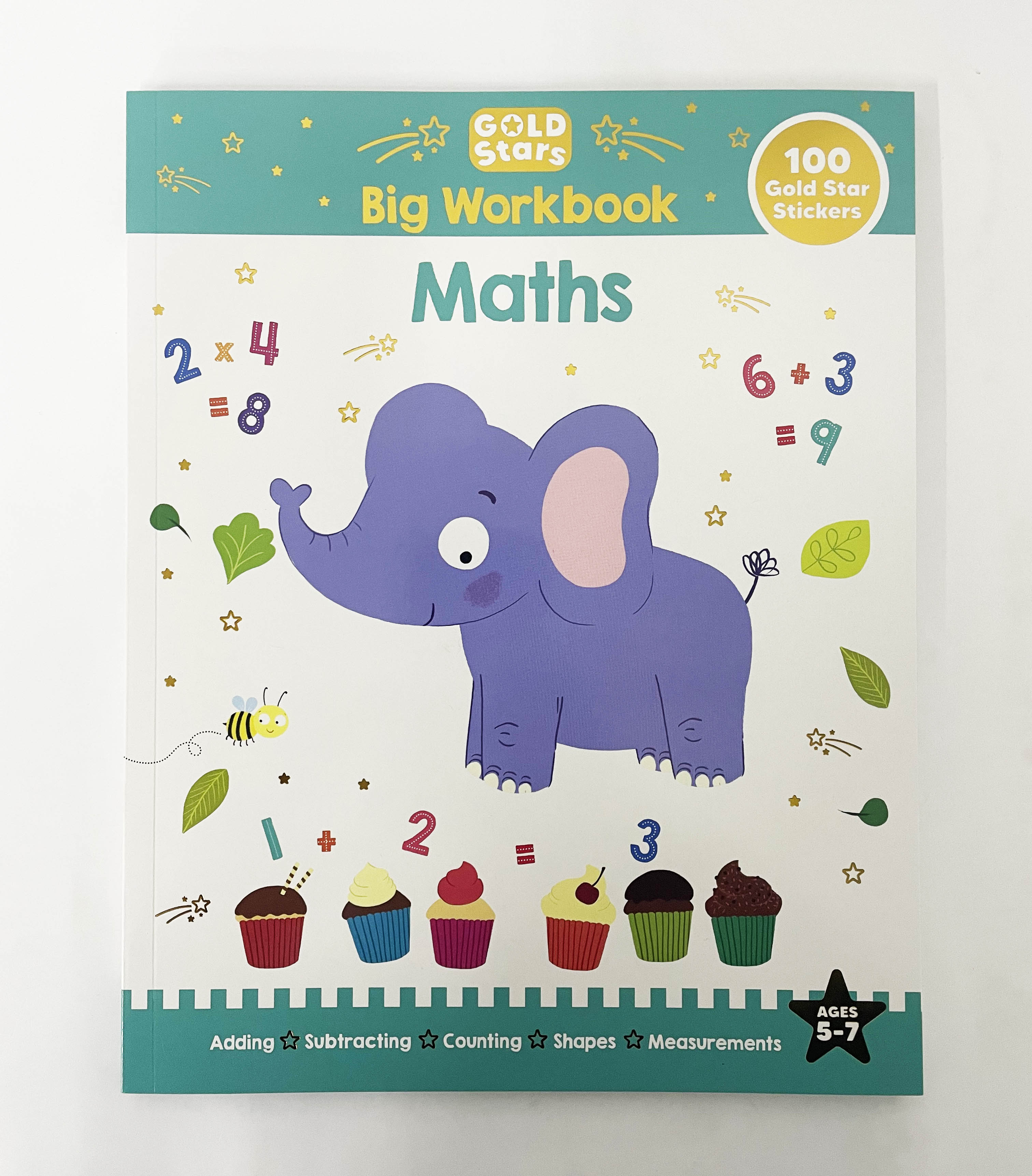 Gold Stars Maths Big Workbook For Kids To Learn Numbers With Stickers ...