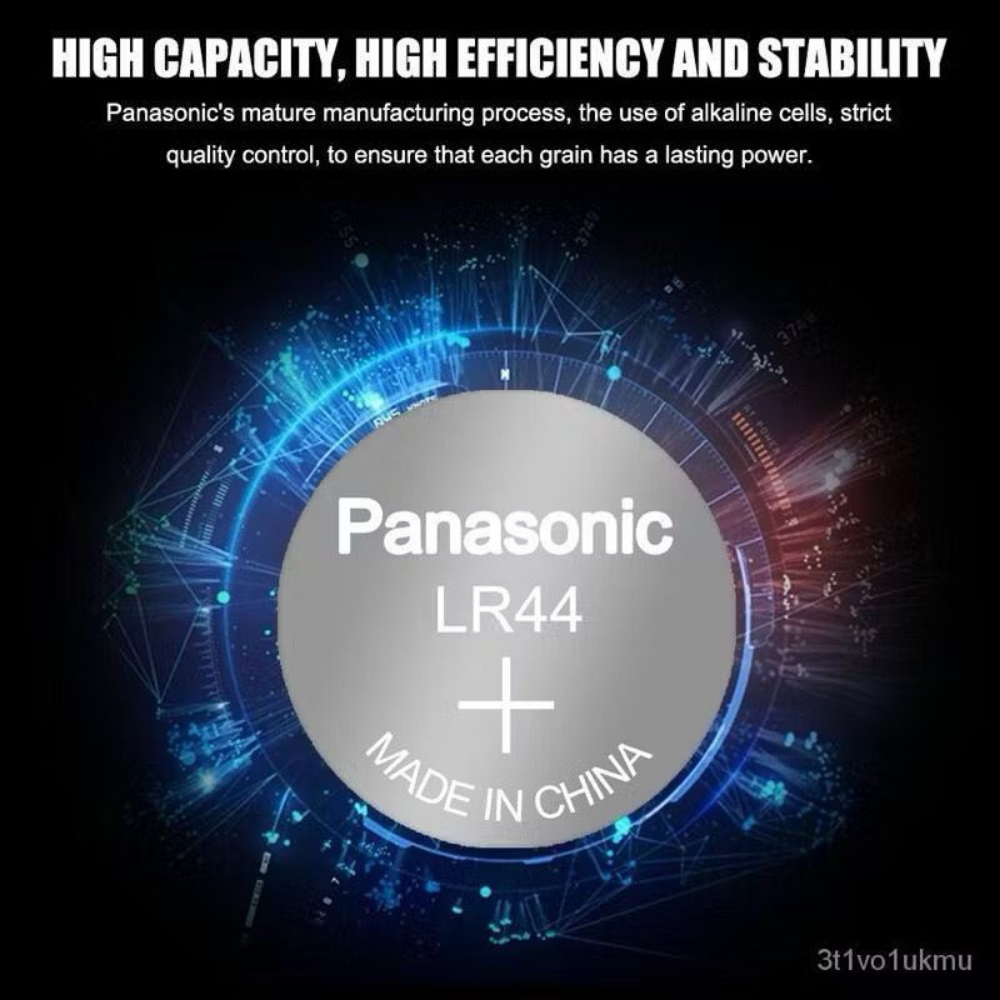 (SG CHEAPEST) Panasonic LR44 Alkaline Button Cell Battery – 1.5V, for ...