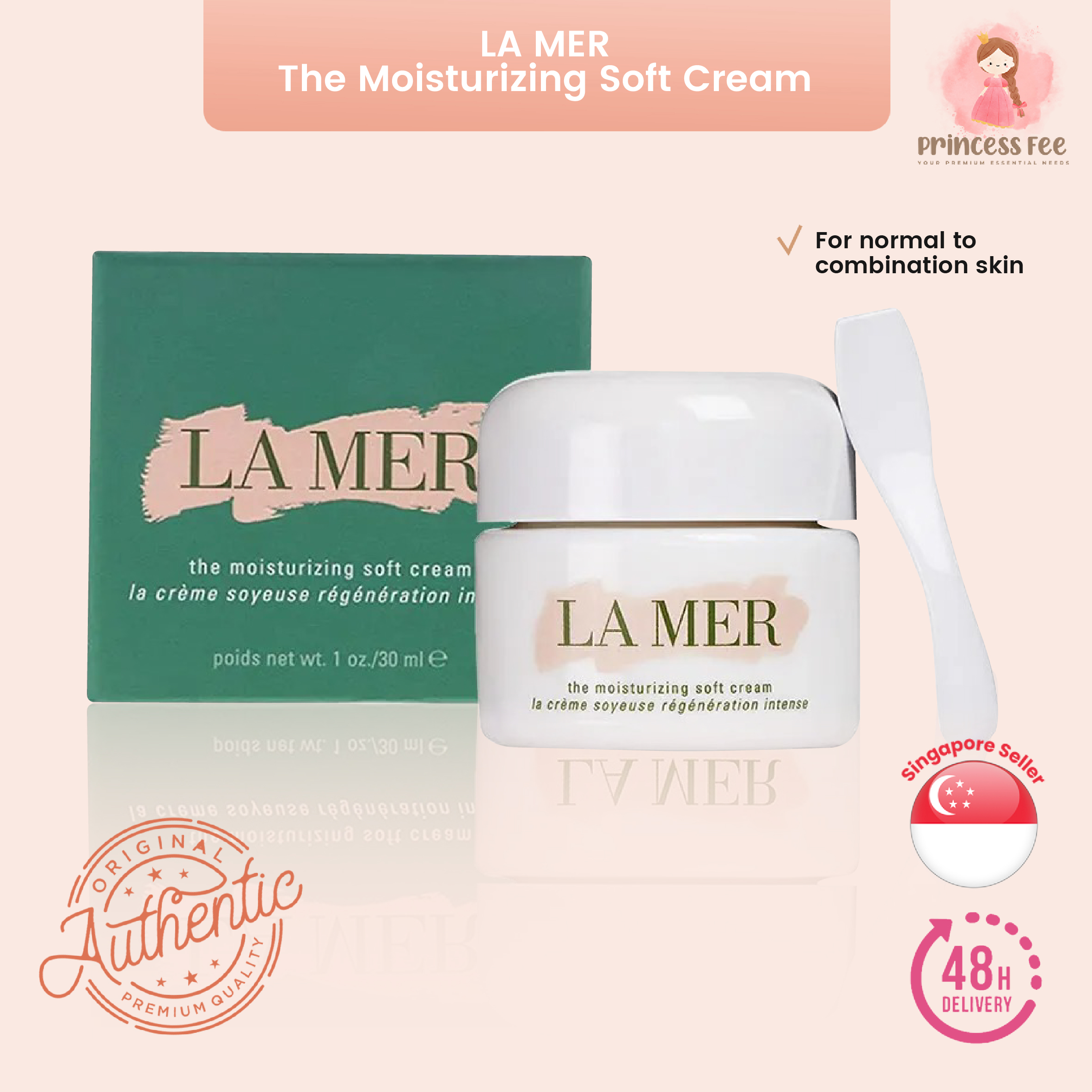 SG _ LA MER Creme De LA Mer Mouisturizer Moisturize Soft cream La Mer ...