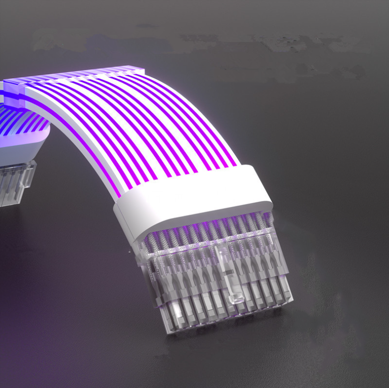 PSU Extension Customize Sleeve RGB Cables ARGB 5V Connection 24 Pin ...