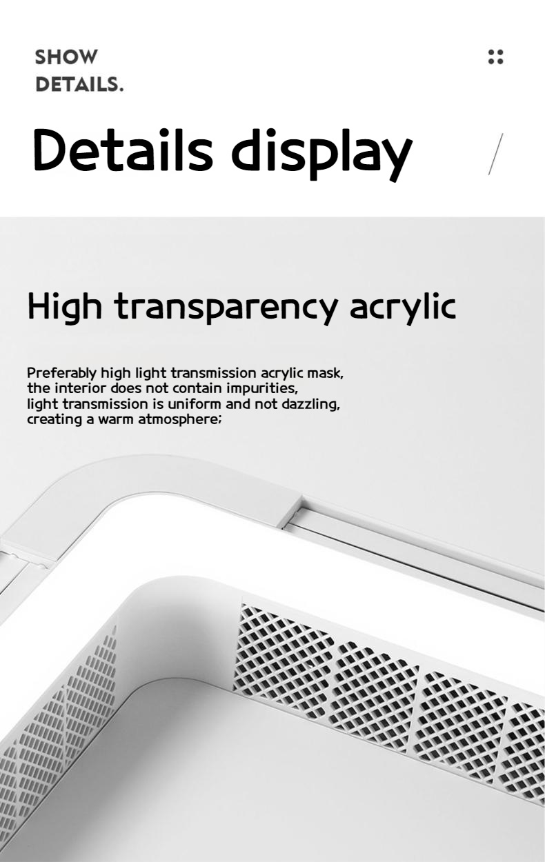 Swingable Energy-saving Ceiling Light Fan Bladeless Ceiling Light Fan ...