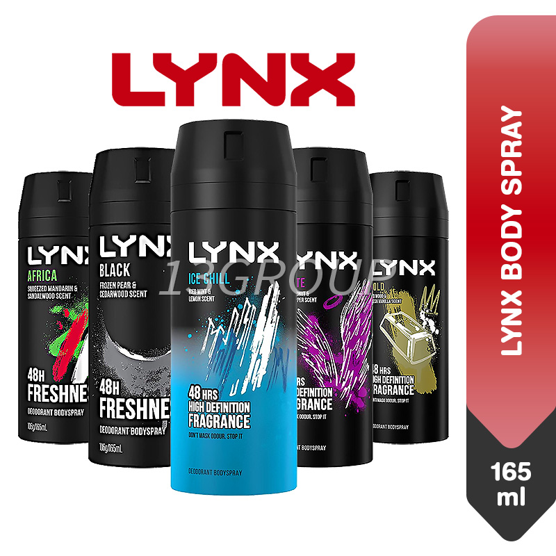 Lynx Axe Deodorant Body Spray Anti Perspirant Africa Black Ice Chill, 150ml | Shopee Singapore
