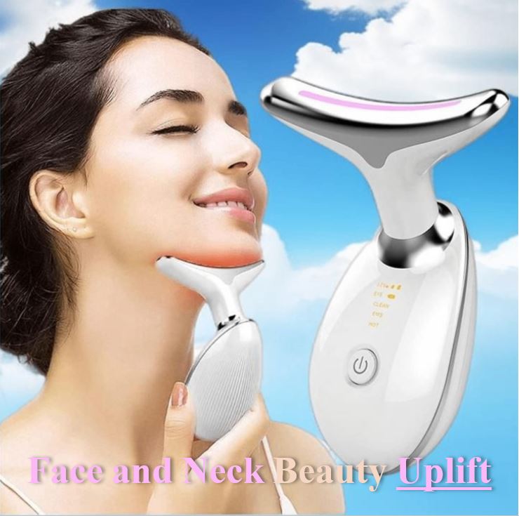 Neck and Face Massager Triple Therapy PhotoTherapy Sonic Massager ...
