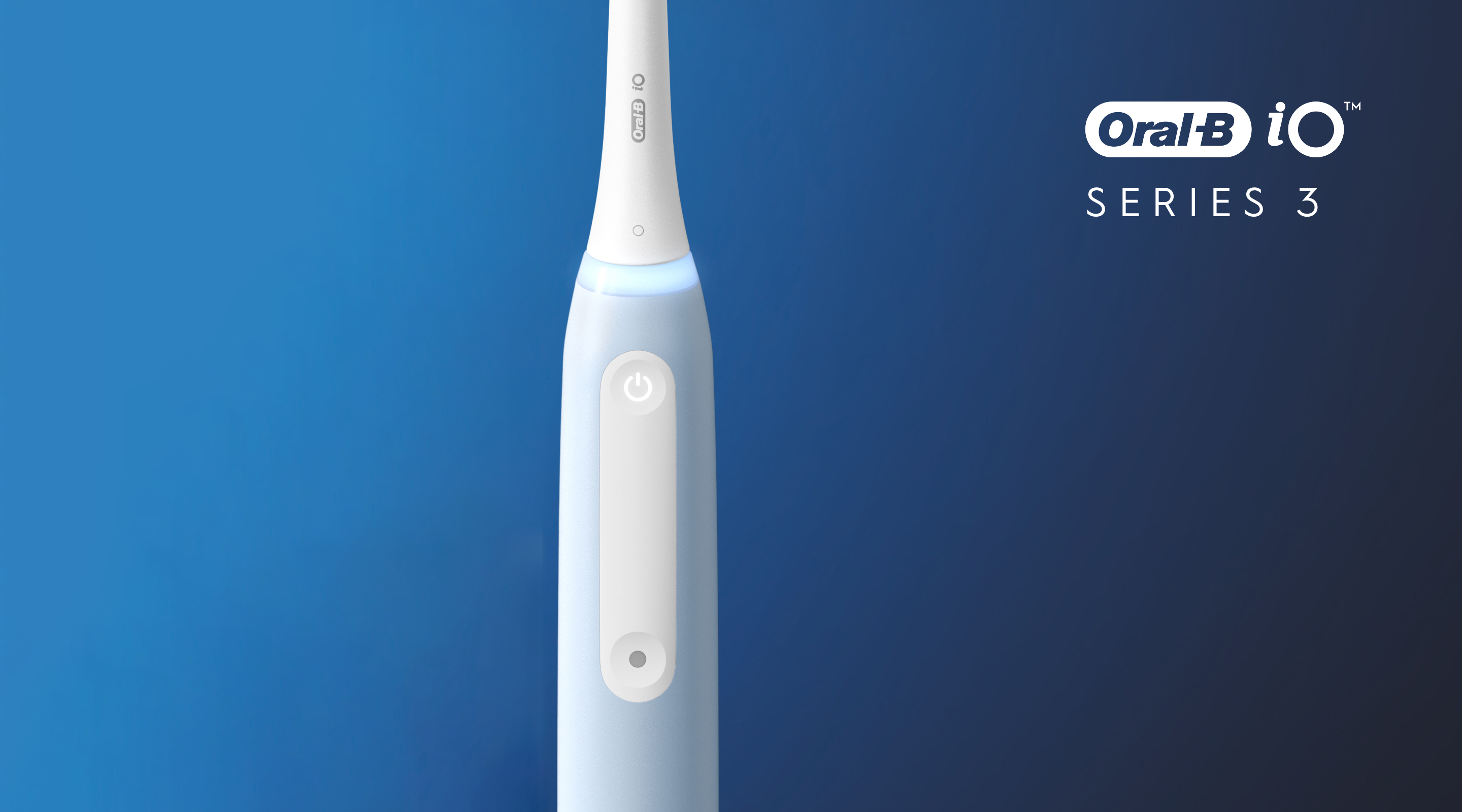 Oral-B iO Series 3 Electric Toothbrush iO3 3-Modes Refill Change Indicator Ultimate Clean Blue ...
