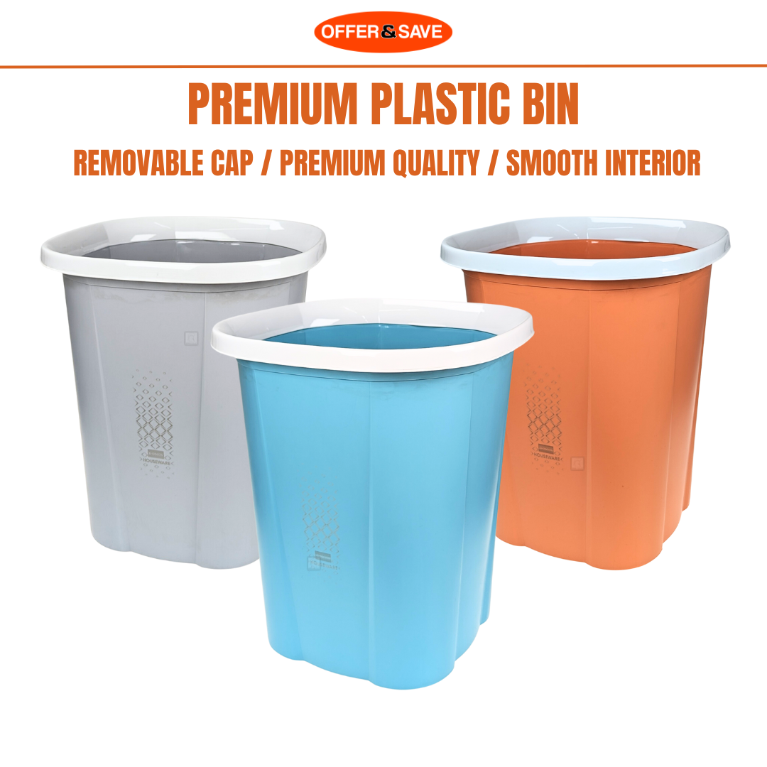 ONS Premium Minimalist Plastic Dustbin 31.5 Height Dustbin With Trash ...