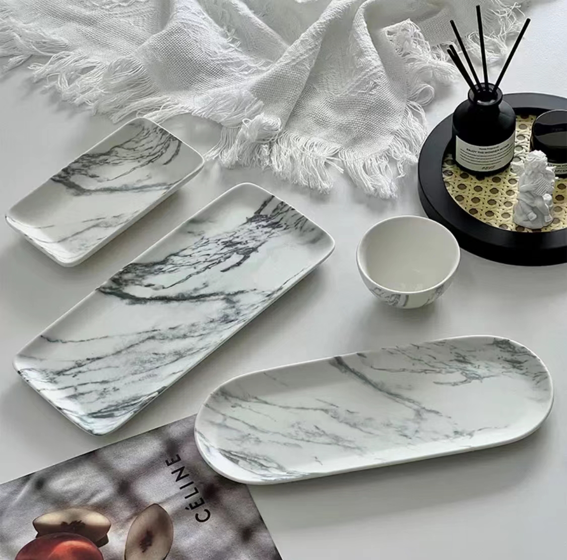 TURTLE Marble Display Tray Ceramic Jewellery Storage Tray | Shopee ...