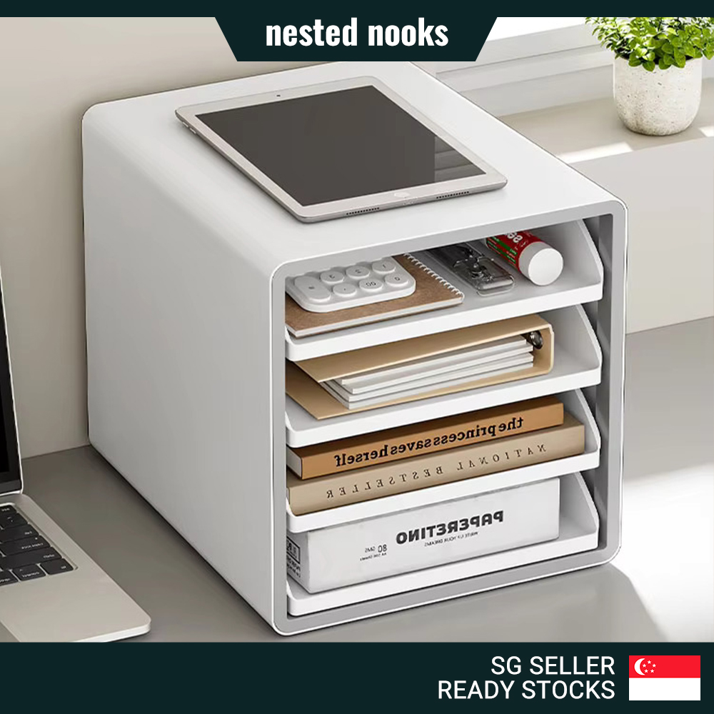 3 Tier 4 Tier A4 Paper A4 Files Document Tray Storage Organizer Multi ...