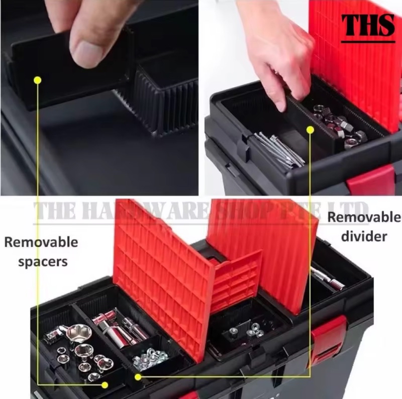 SHUTER TB-802 Toolbox DIY Hardware Heavy Duty Durable Plastic Organizer ...