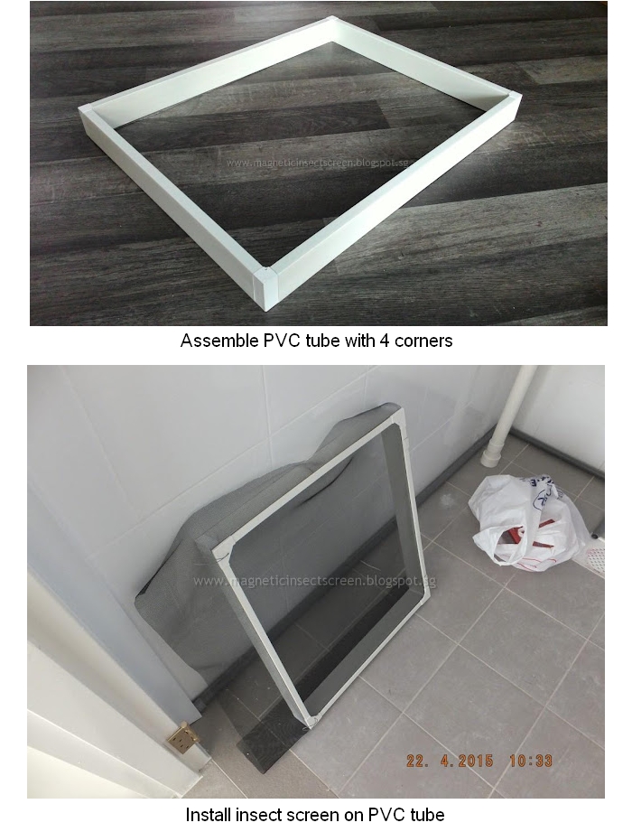 DIY Magnetic Mosquito / Insect Screen Kit With A5 (50mm) PVC Tube For ...