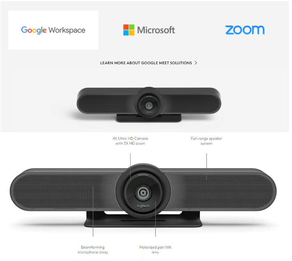 Logitech Meetup 4K Conference Cam P/N: 960-001101 - 2 Years Local ...