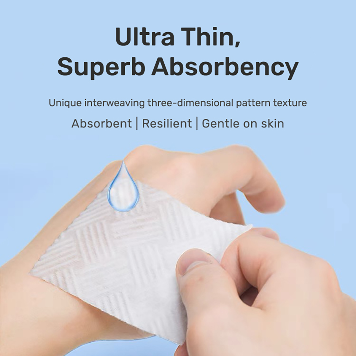 Ustel Ultra Thin Cotton Pads 400pcs Patent Embossed Texture | Shopee ...