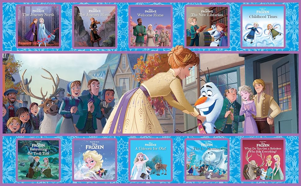 Disney Frozen My Little Library Book Gift Set Box With 10 Storybooks ...