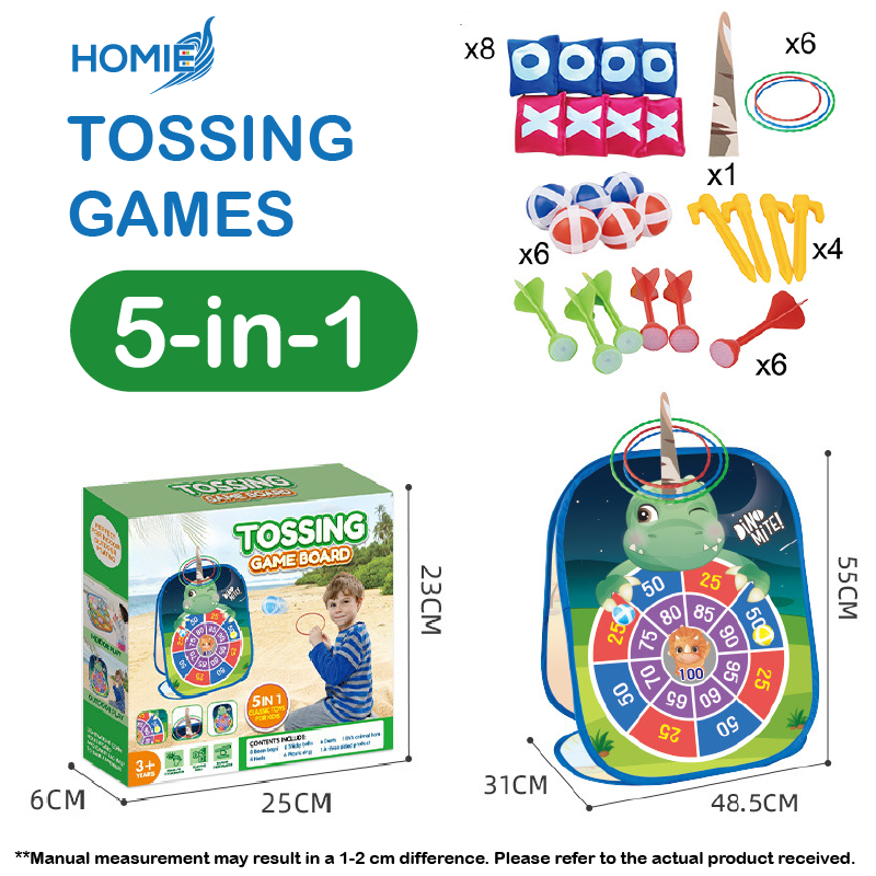 HOMIE Tossing Games 3in1 or 5in1 Outdoor Indoor Play/Sticky Ball/Bean ...