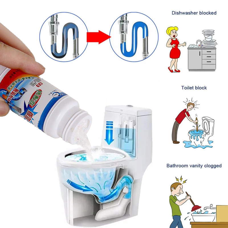 【SG Stock】260G Sink Drain Cleaner Drain Clog Remover Toilet Blockage ...