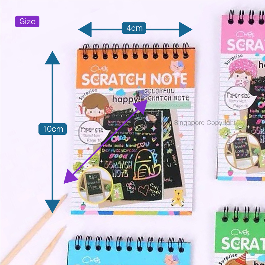SG Kids Scratch Notebook - Rainbow Notes, Birthday & Children’s Day ...