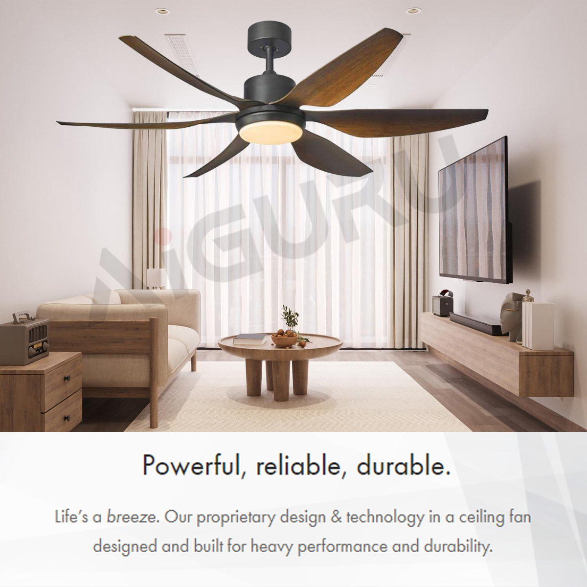 FANCO Heli DC Ceiling Fan | 3-Tone LED Light + Remote Control | Shopee ...