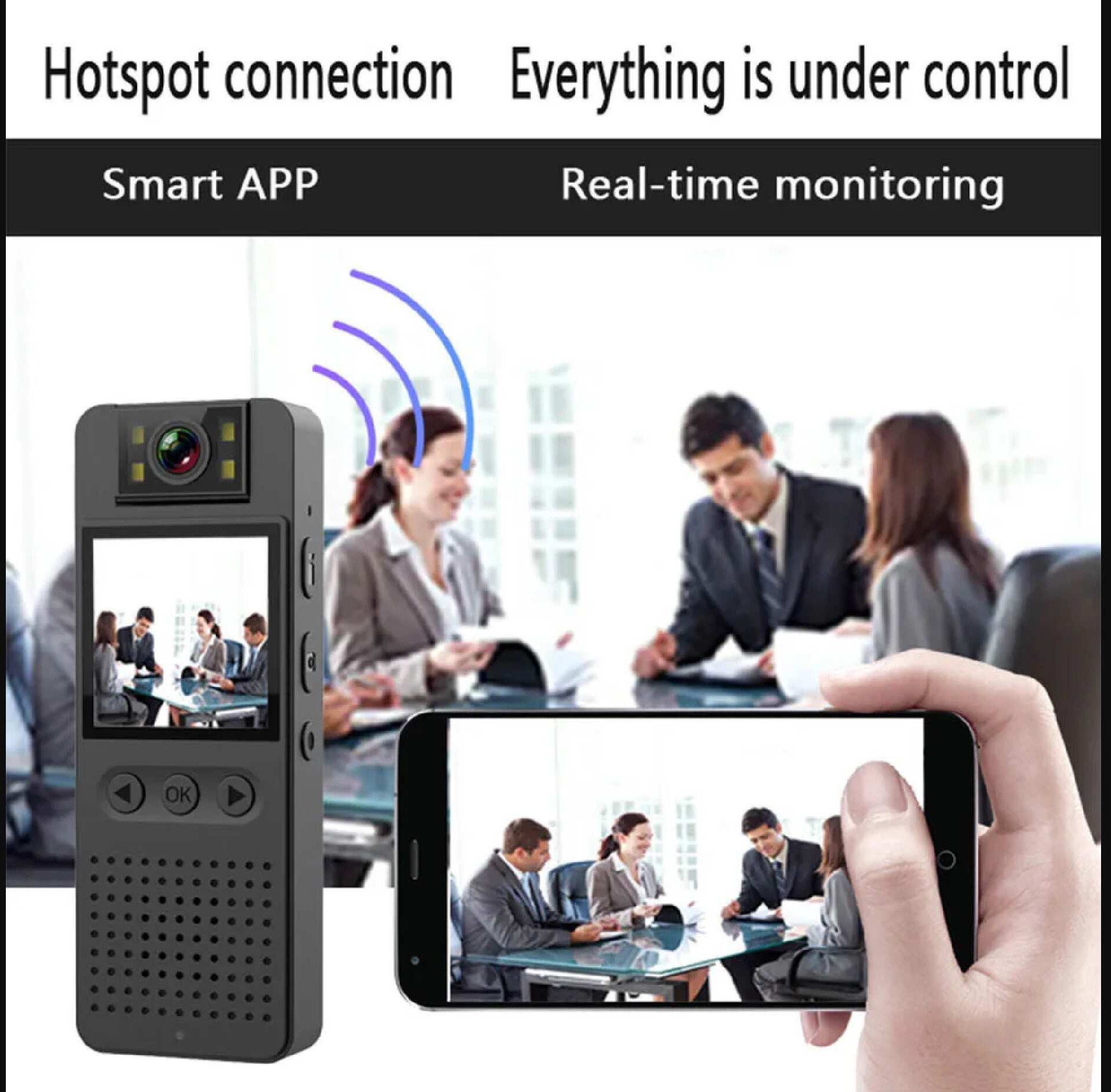 2K Wifi Mini Camera 1080P Portable Digital Video Recorder Small Body ...