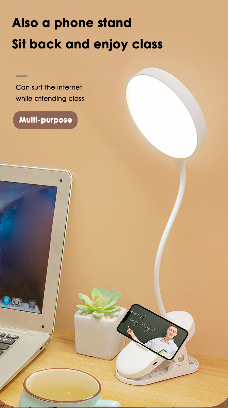 [SG Stock] Cute and Funny Desk LED Clip Lamp Reading Light Touch Table ...