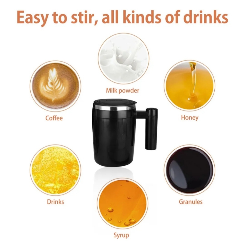 【HM】SG Coffee Cup Rechargeable Self Stirring Mug-Auto Magnetic Thermal ...