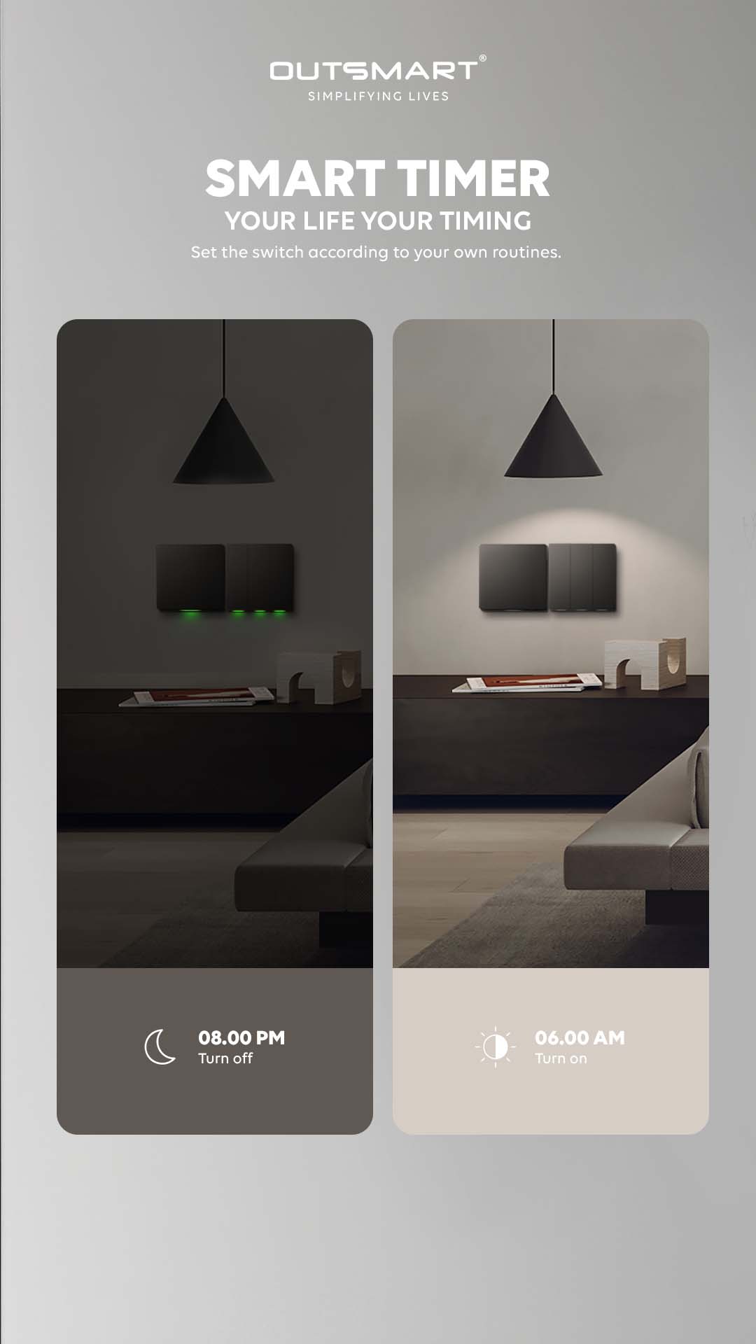 Outsmart® Knox Zigbee Smart Switch – No Neutral, No Capacitor Design | 2-Way Control | BTO ...