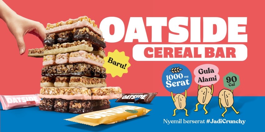 [CARTON] OATSIDE Chocolate Wholegrain Oat Cereal Bar 6 Pack X 12 X 18G ...