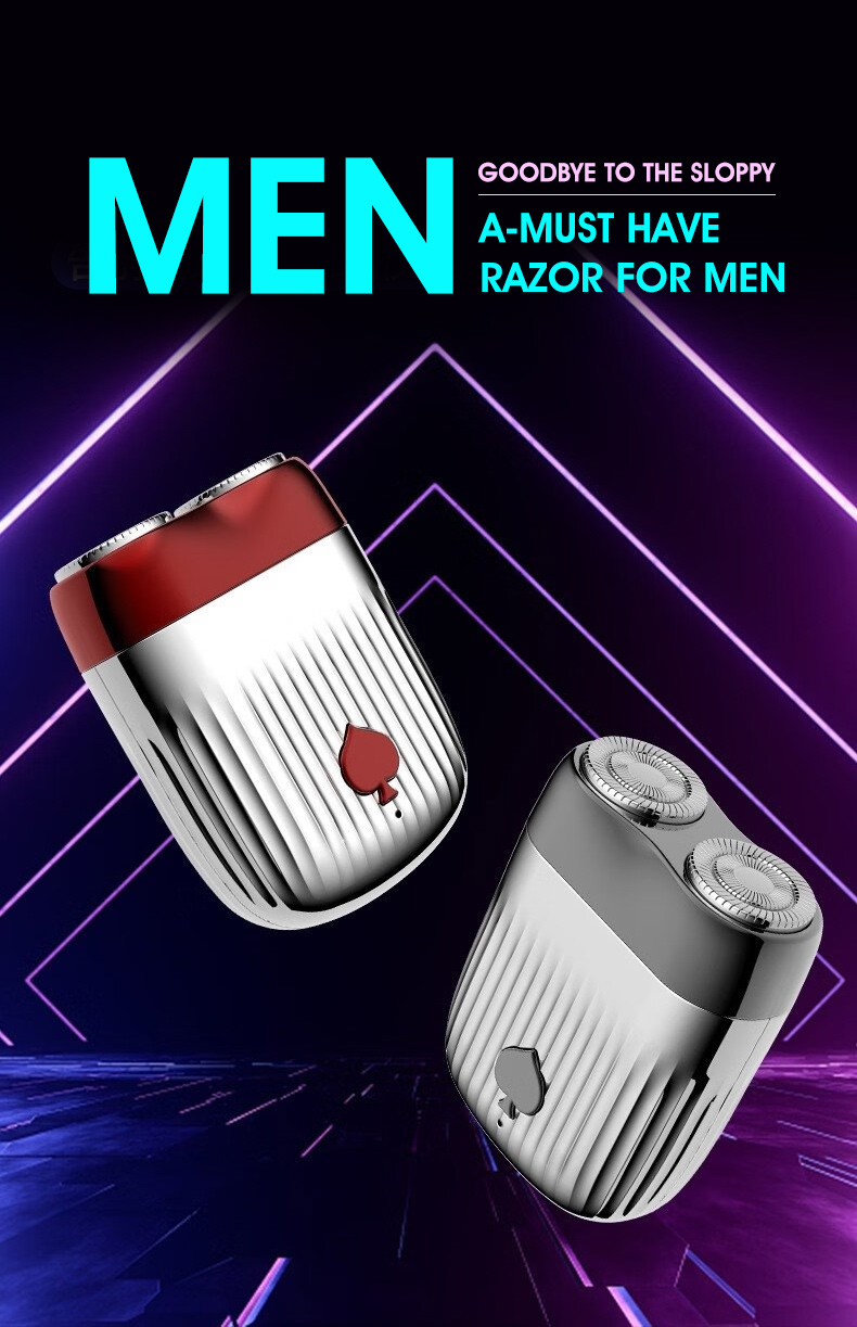 HXR Mini Shaver Rechargeable Portable Men's Razor Electric Long Battery ...