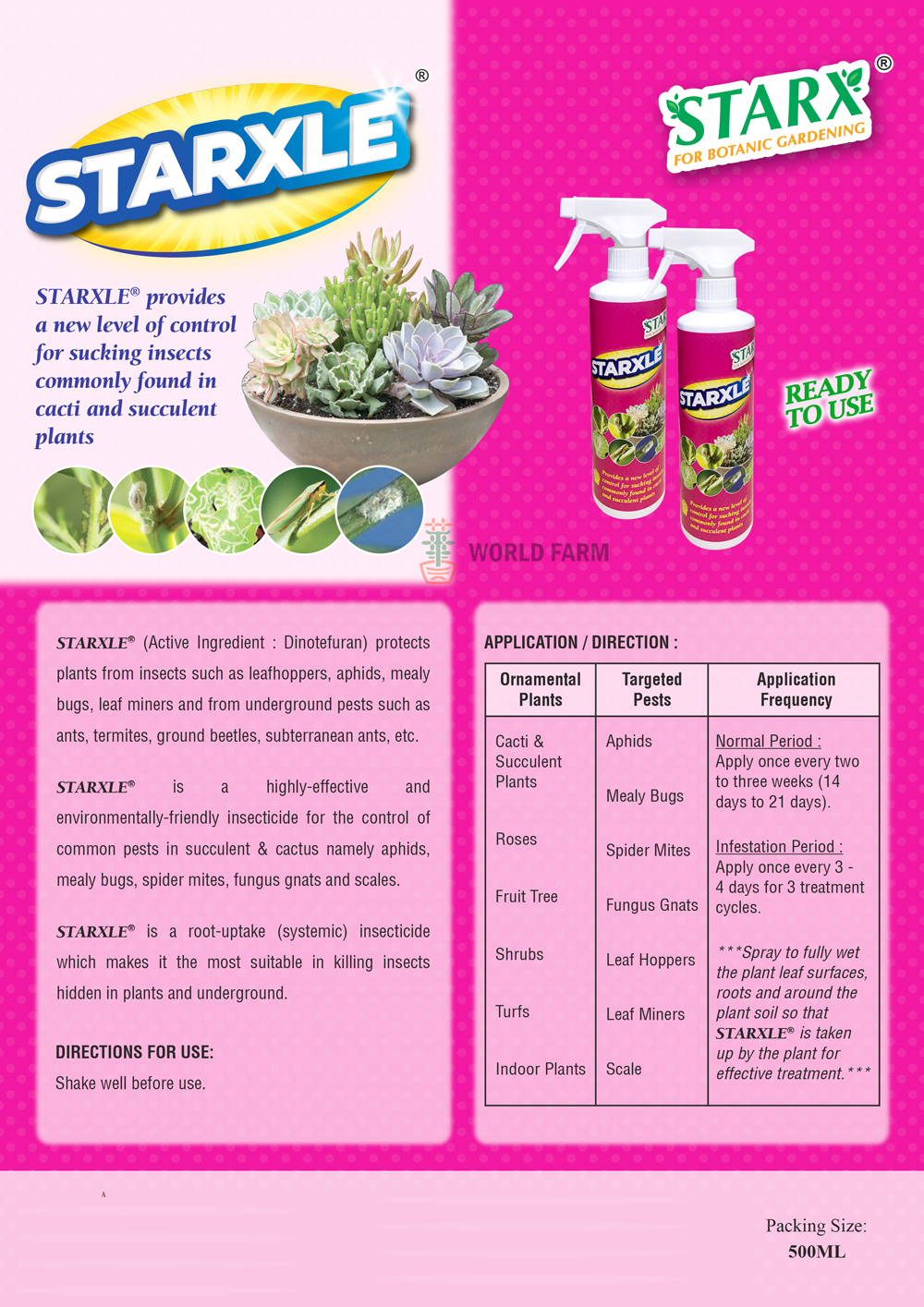 [Min. Purchase of 2] Starx Starxle Dinotefuran Systemic Pesticide (Same ...