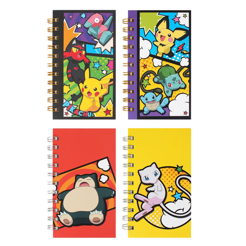 Pokemon Small Handy Hard Cover Ring Lined Notebook Notepad Memo Notes ...