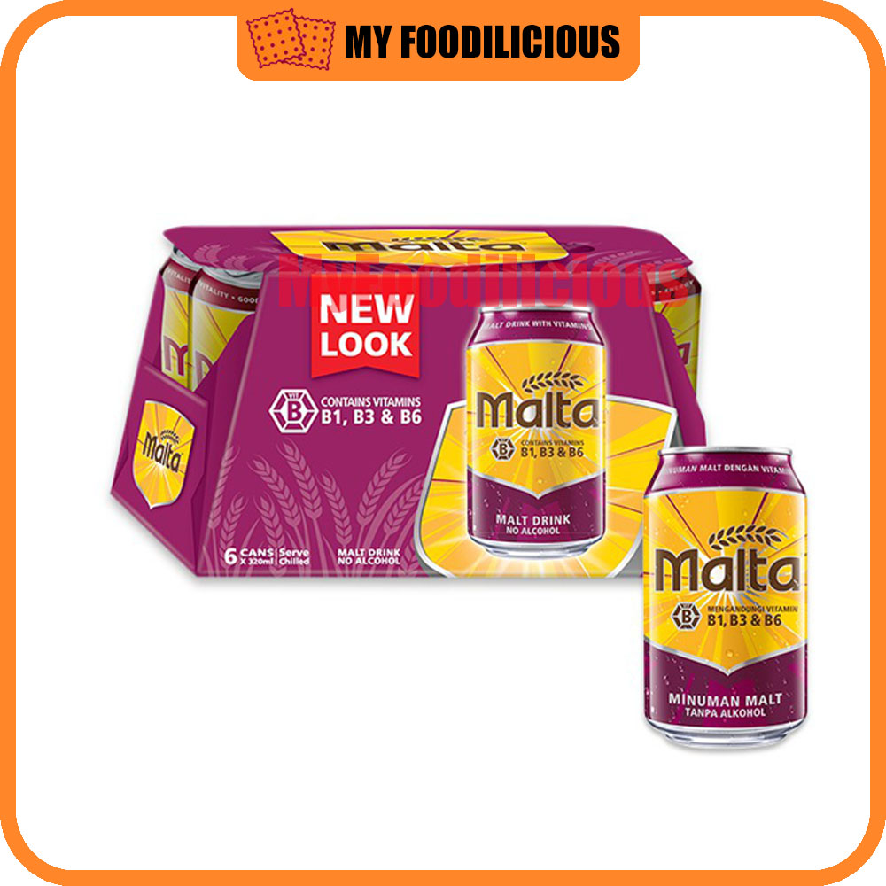 Malta Malt Can Drink 6 x 320ml | Shopee Singapore