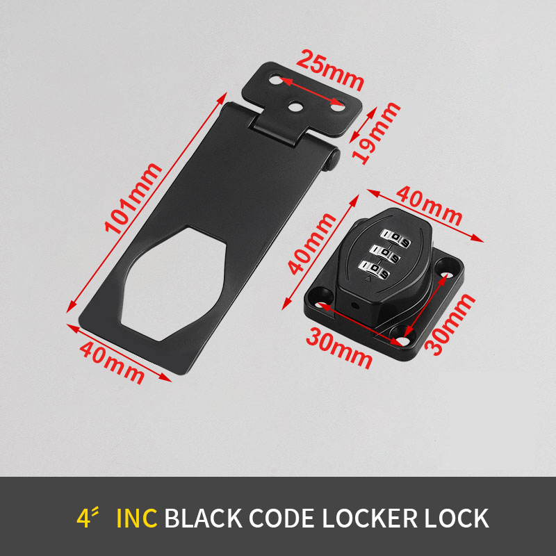 Cabinet Password Locks Hasp Lock No-punch Combination Lock Anti-theft ...