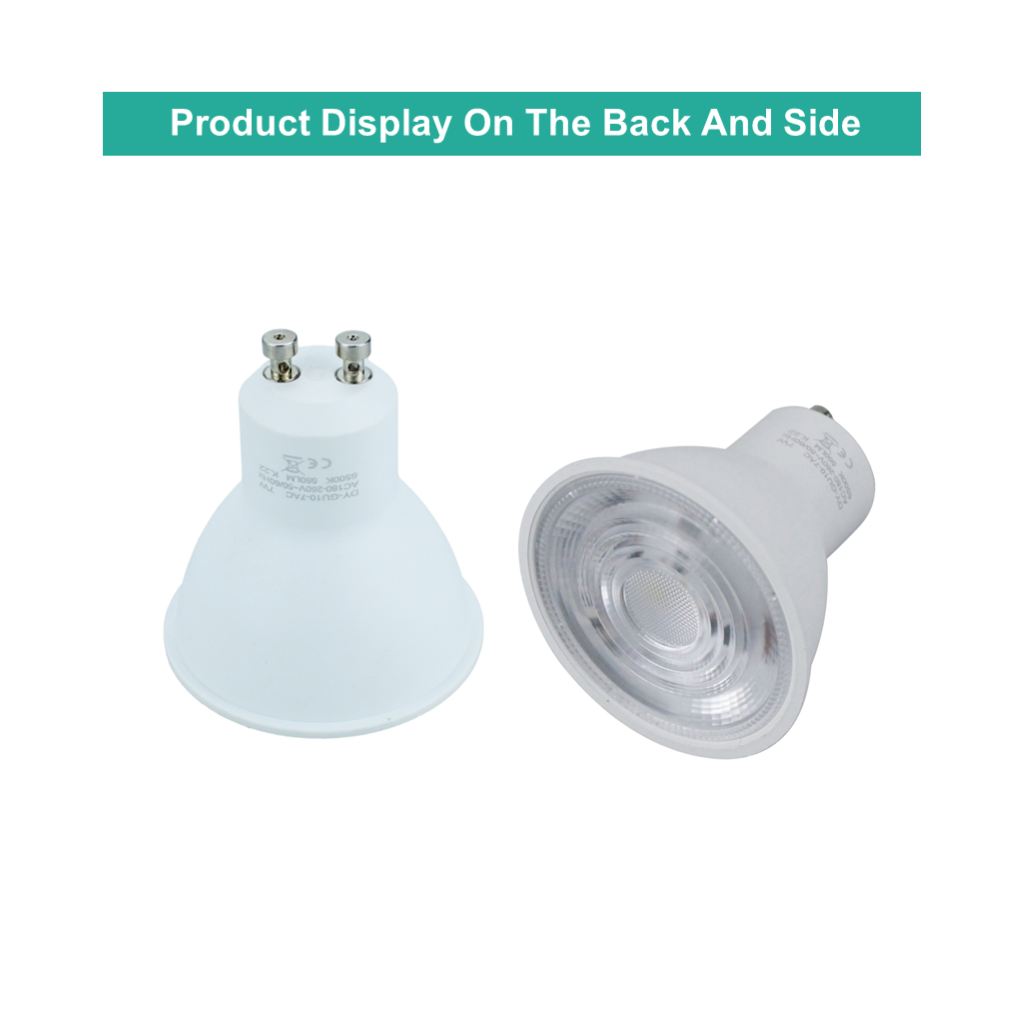 LED GU10 Lamp Light Bulb Downlight 7Watt Round 3000K Warmwhite Cozy And ...