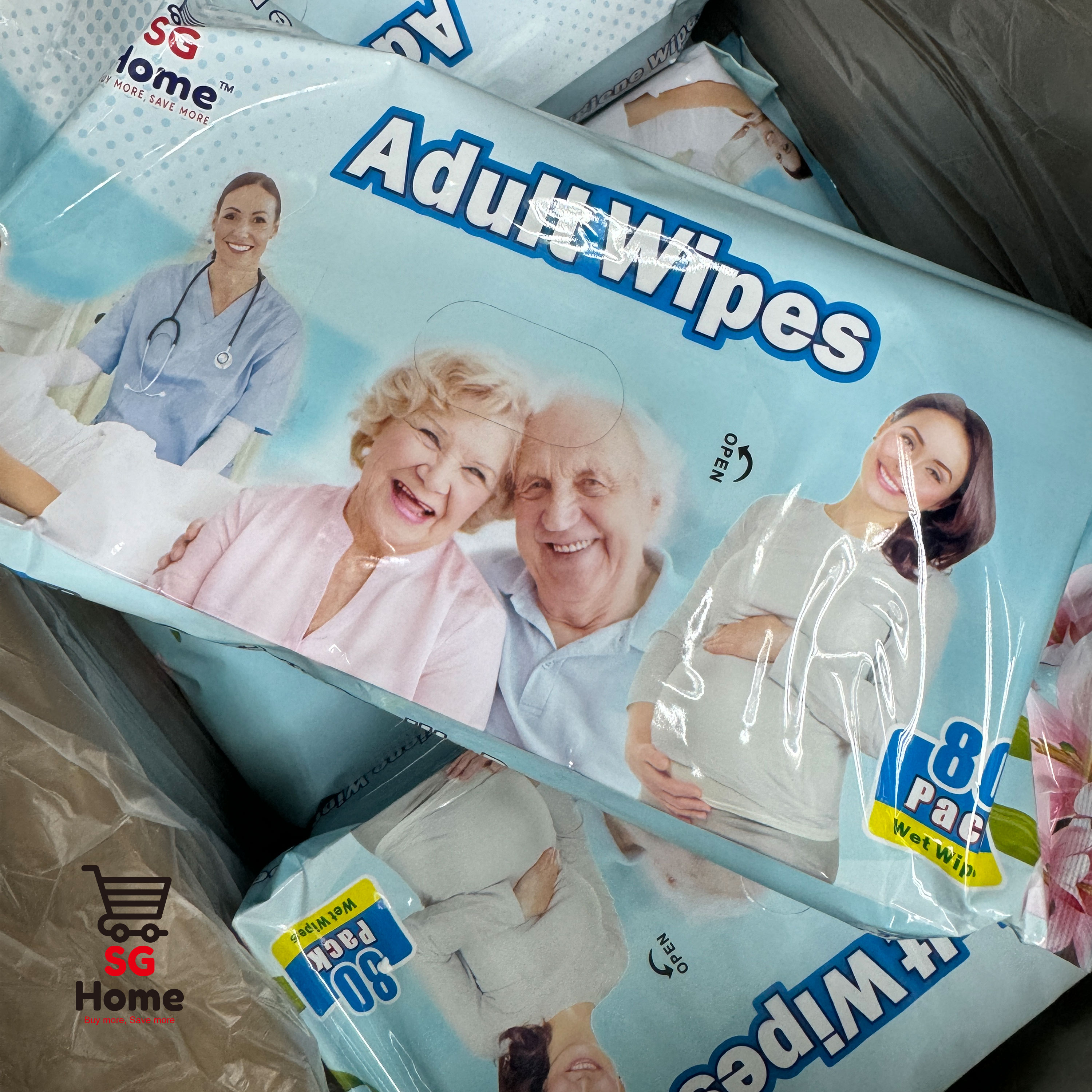 Adult wipes Wet Wipes | Wet Tissue | Large XL Big Size | 12 Pkt | 80Pcs ...