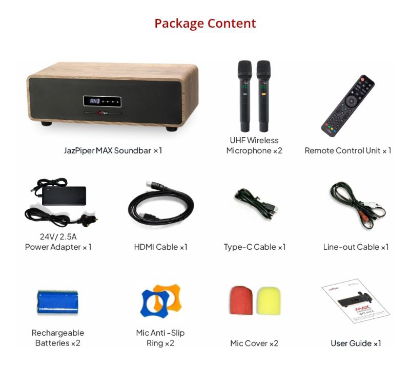 [SAME OR NEXT DAY DELIVERY] NEW RELEASE JAZPIPER MAX | HOME KARAOKE SOUNDBAR | KTV | SPEAKER ...