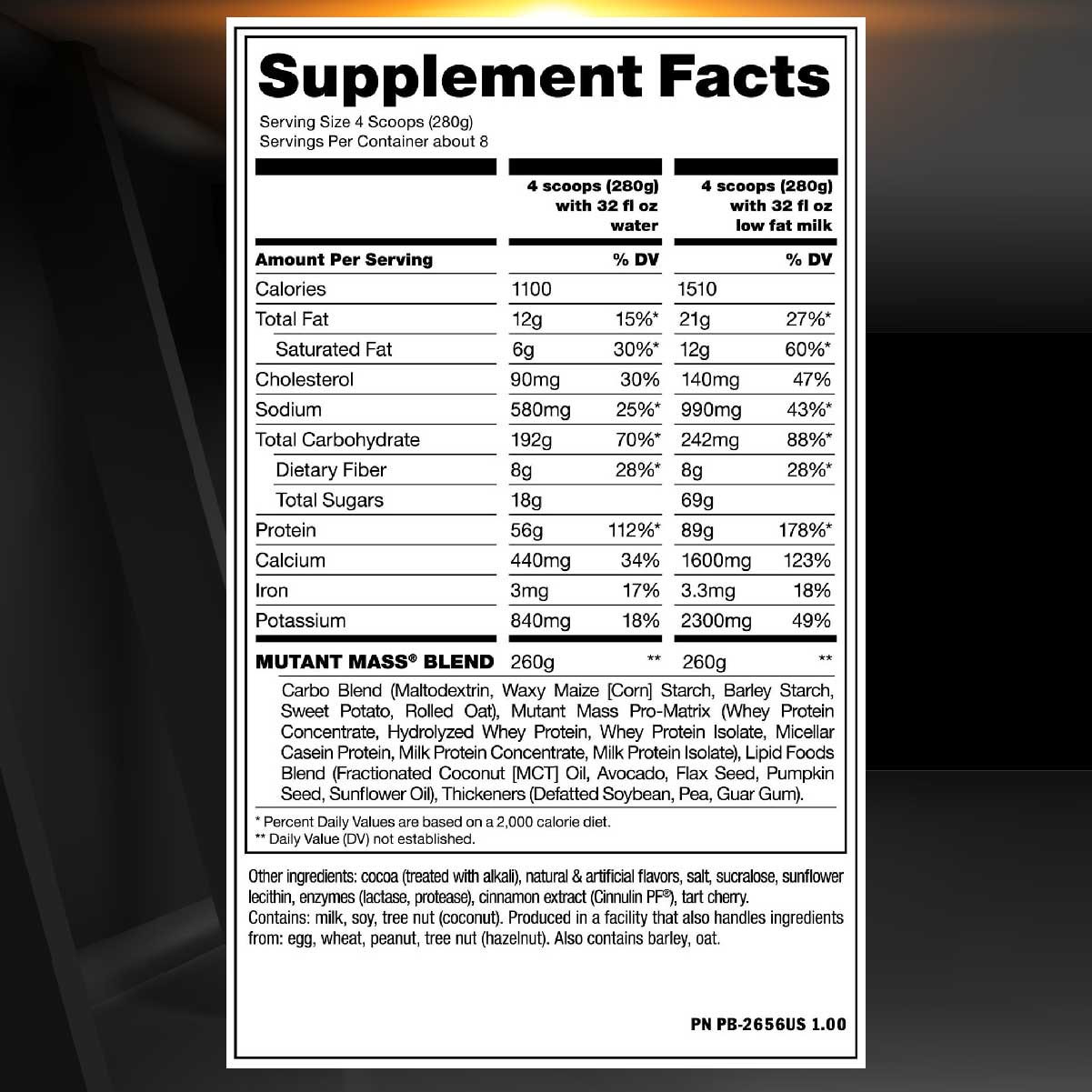 MUTANT MASS, Muscle Mass Gainer, Weight Gainer Protein Powder With Whey ...
