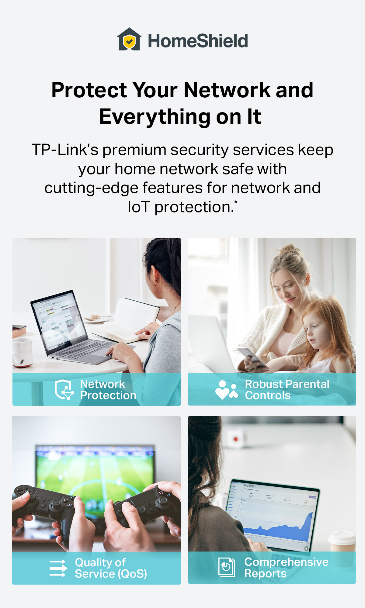 TP-Link Deco XE75 Pro AXE5400 Tri Band Whole Home Mesh WiFi 6E Mesh Router | HomeShield Security ...