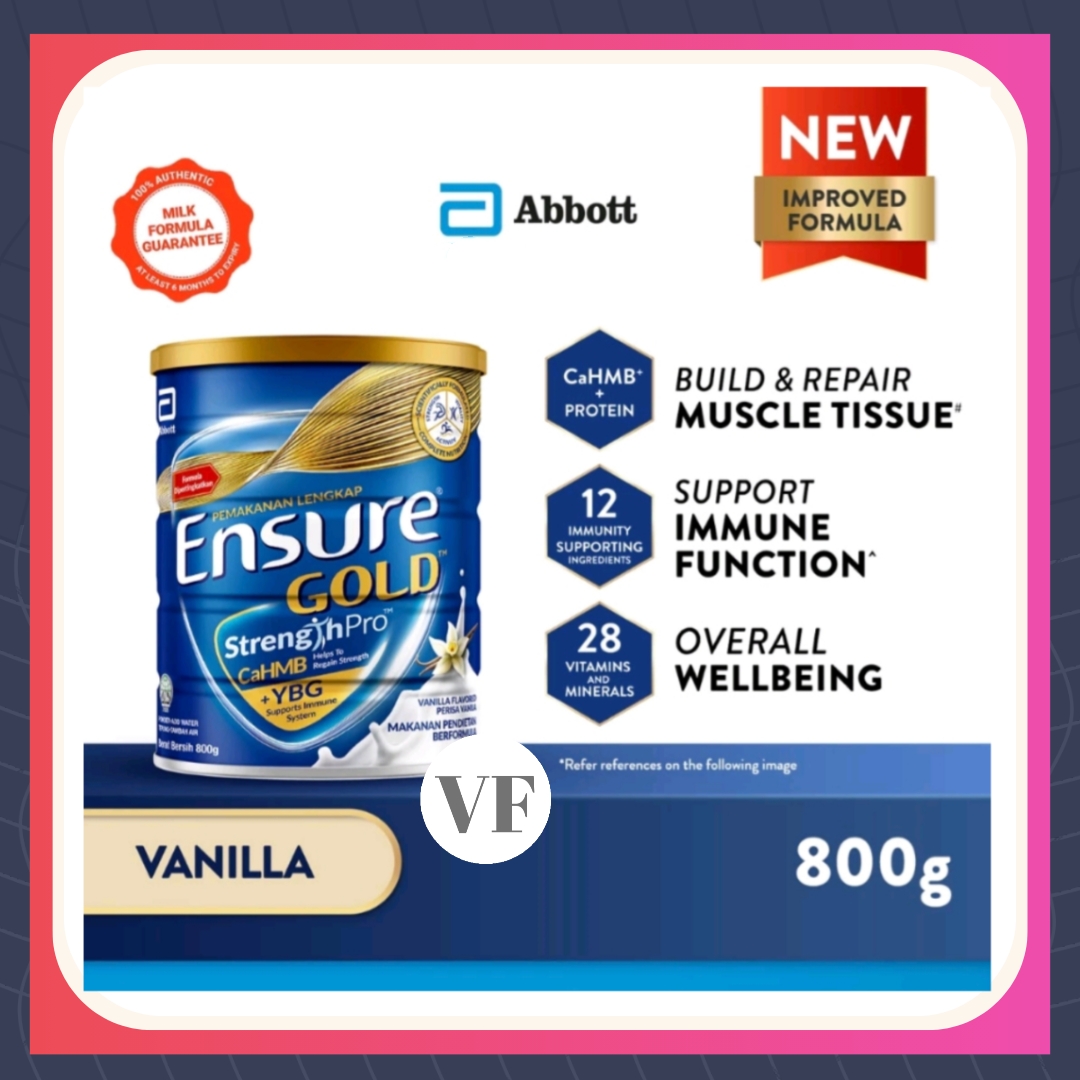 Abbott Ensure Gold Vanilla/Coffee/Plant Based/Wheat 800g [Exp 2026 ...