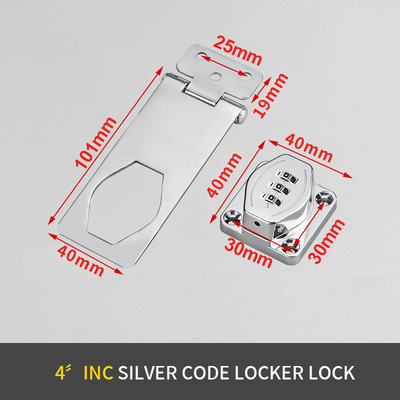 Cabinet Password Locks Hasp Lock No-punch Combination Lock Anti-theft ...