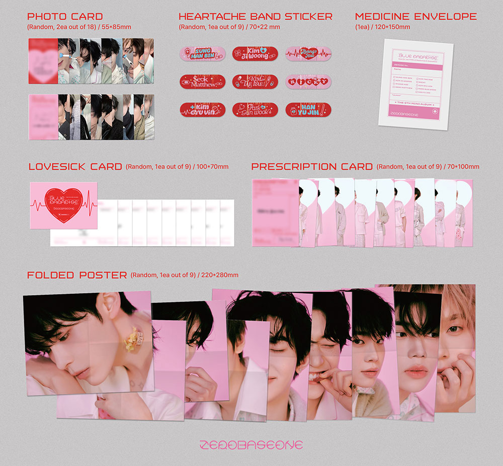 [POB] ZEROBASEONE (ZB1) [BLUE PARADISE] 5th MINI ALBUM - DIGIPACK VER ...