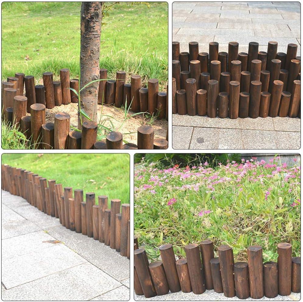 Wooden Fence Garden Stake Picket Fence Garden Fencing Roller Fence ...