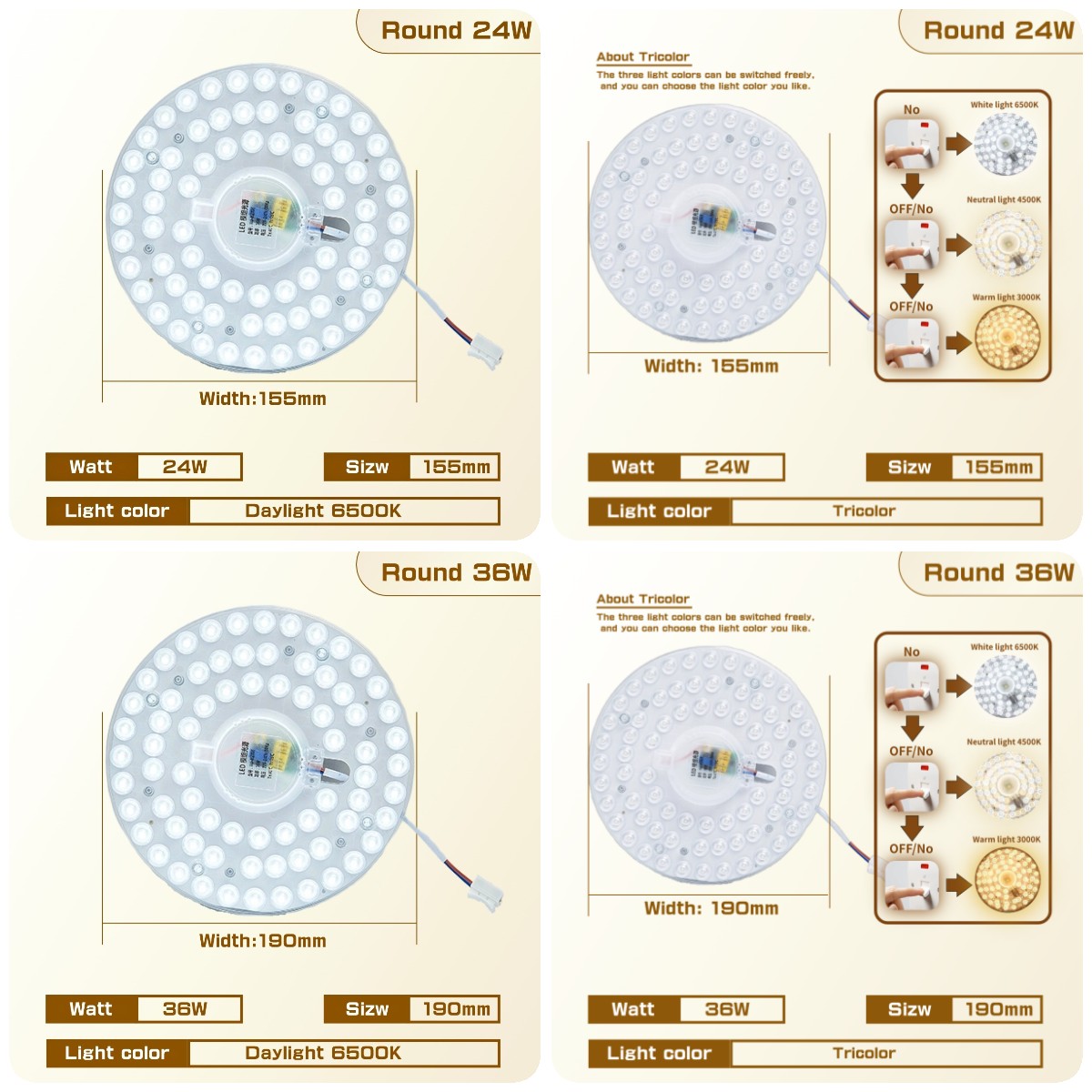 [Local Stock]LED Ceiling Light replacement Magnetic led light module ...