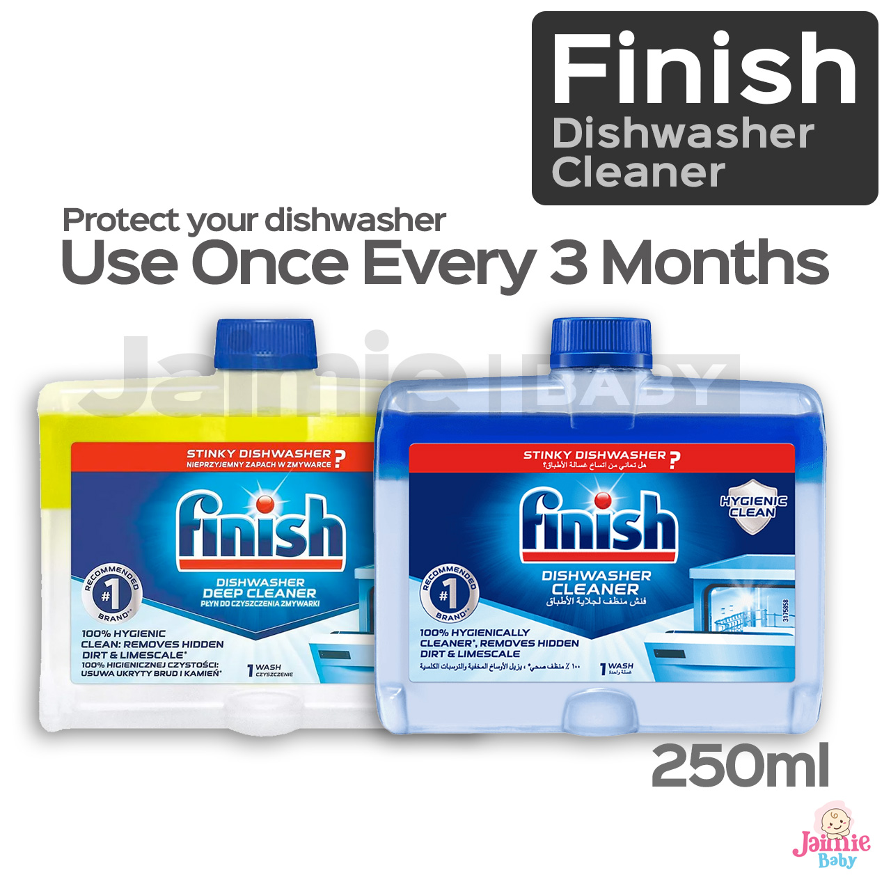Finish Dishwasher Deep Cleaner | Removes grease limescale cleans ...