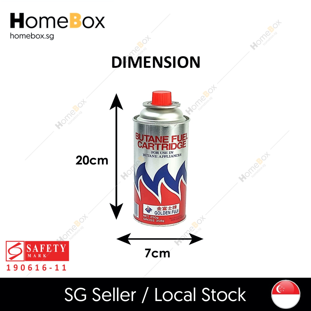 HomeBox 🇸🇬 Golden Fuji Gas Cartridge 3 x 1 Pack SG Product Safety Mark ...