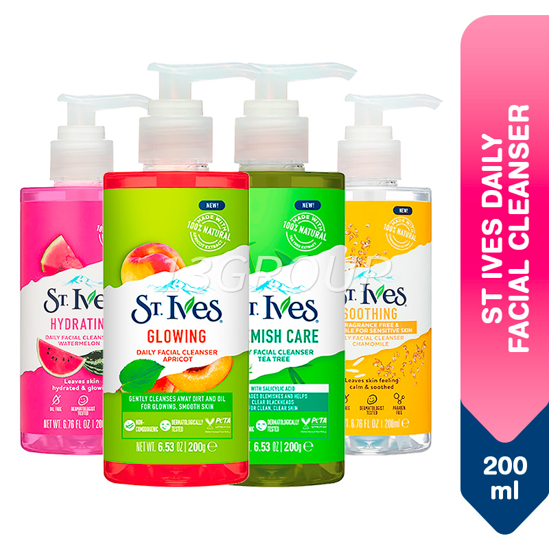 St Ives Face Wash Daily Facial Cleanser, 200ml [M2] | Shopee Singapore