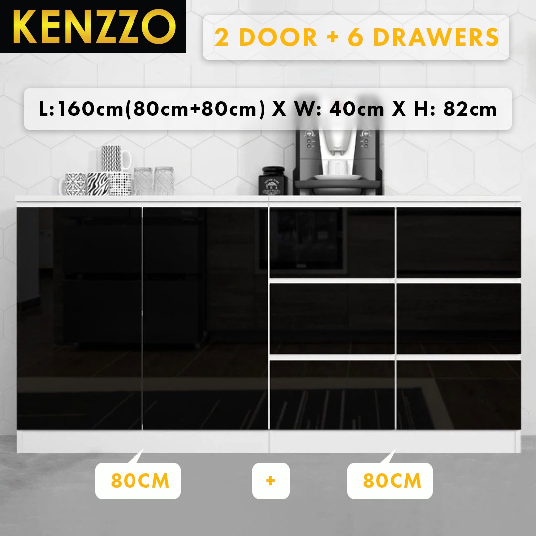 FREE INSTALLATION !! KENZZO : Fella high gloss kitchen cabinet/cabinets base/wall cabinet ...