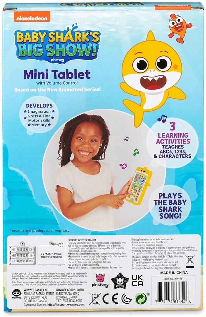 Authentic Nickelodeon Baby Shark's Big Show! Mini Tablet for Kids 123 ...