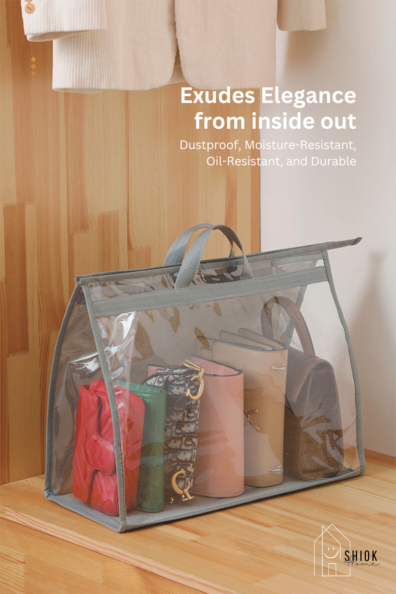 🇸🇬 Ready Stock Dust Bag Anti-Dust Dustproof Bag Handbag Storage PVC ...